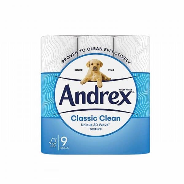 Andrex Classic Clean 9 Rolls - Panzer's